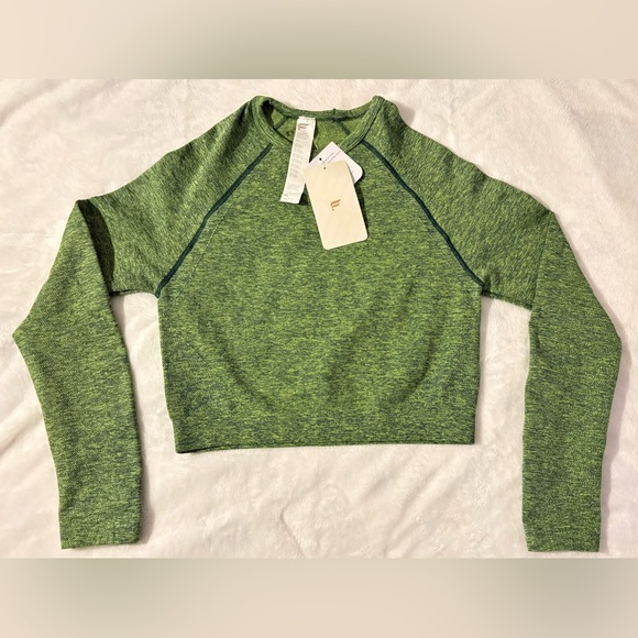 Fabletics | Tops | Fabletics Green Crop Top | Poshmark